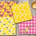 Pink Lemonade Paper Pack, Picnic Paper, Chevron, Polka Dots, Stripes ...
