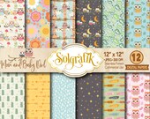 Supergirl Digital Paper Pack Comic Book Pages,Action Words,Comic Sound ...