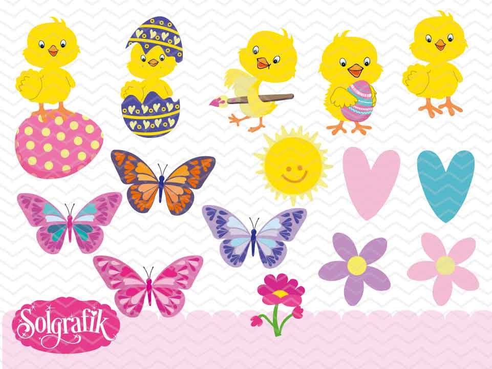 Happy Easter Clipart, Easter Clip Art, Easter Bunny . Chicks Clipart ...