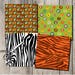 Jungle Friends Digital Papers, Safari Jungle Animal Digital ...