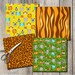 Jungle Friends Digital Papers, Safari Jungle Animal Digital ...