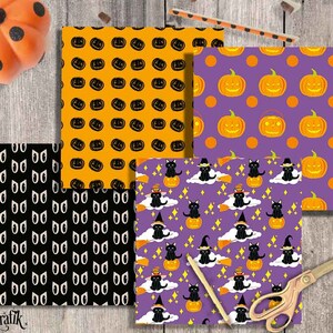 Halloween Digital Paper Pack, Witches, Pumpkin, Ghost, Halloween Paper ...