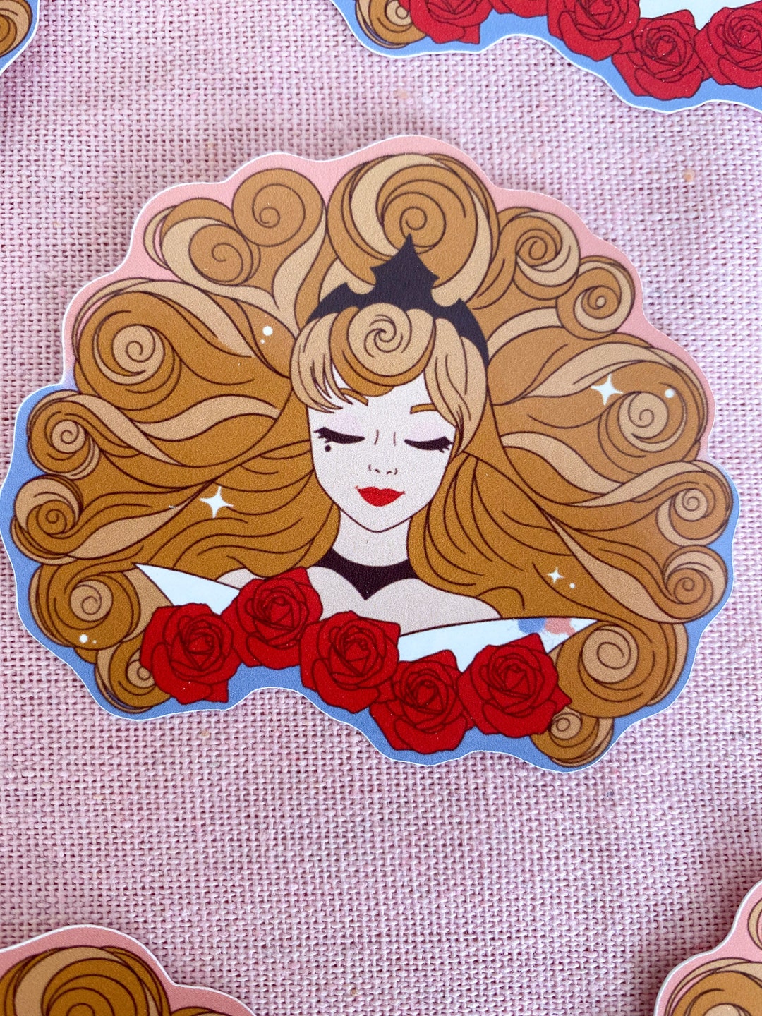 Princess Aurora Disney Vinyl Sticker Sticker Kawaii - Etsy