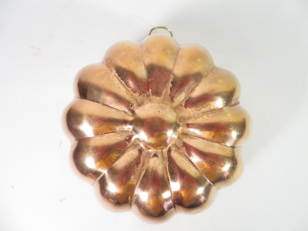 Vintage Copper Clad Jelly Pudding Mold - Copper Deep Pudding Mold - Etsy