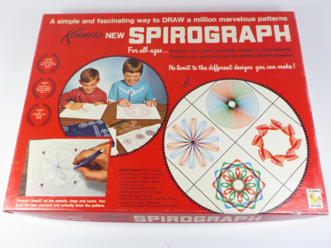 Vintage 1960s Spirograph - 1967 Kenner Spirograph Game - Etsy
