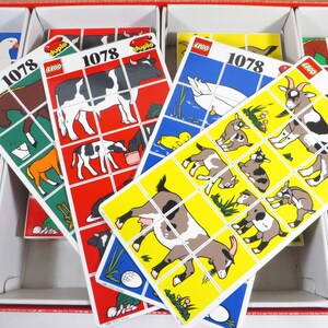 Vintage DUPLO 1078 Farm Animals Puzzle Blocks Vintage Duplo 1078 Set - Etsy