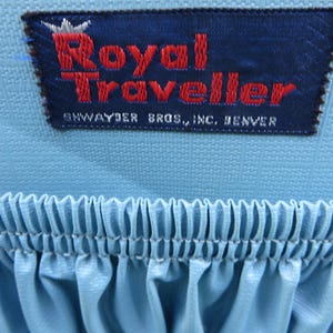 Vintage Blue Royal Traveller Train Case Blue Luggage Make up Case - Etsy