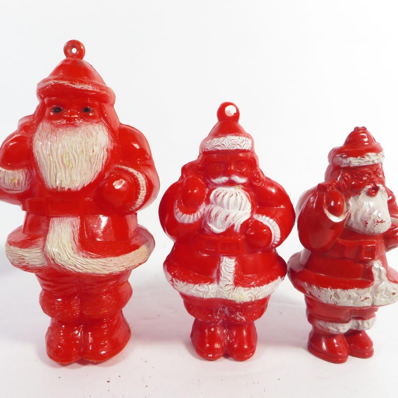 Plastic Santa - Etsy