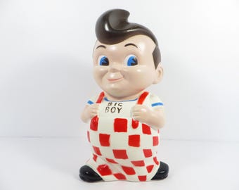 Vintage Big Boy Plastic Bank Big Boy Piggy Bank 18-094 - Etsy