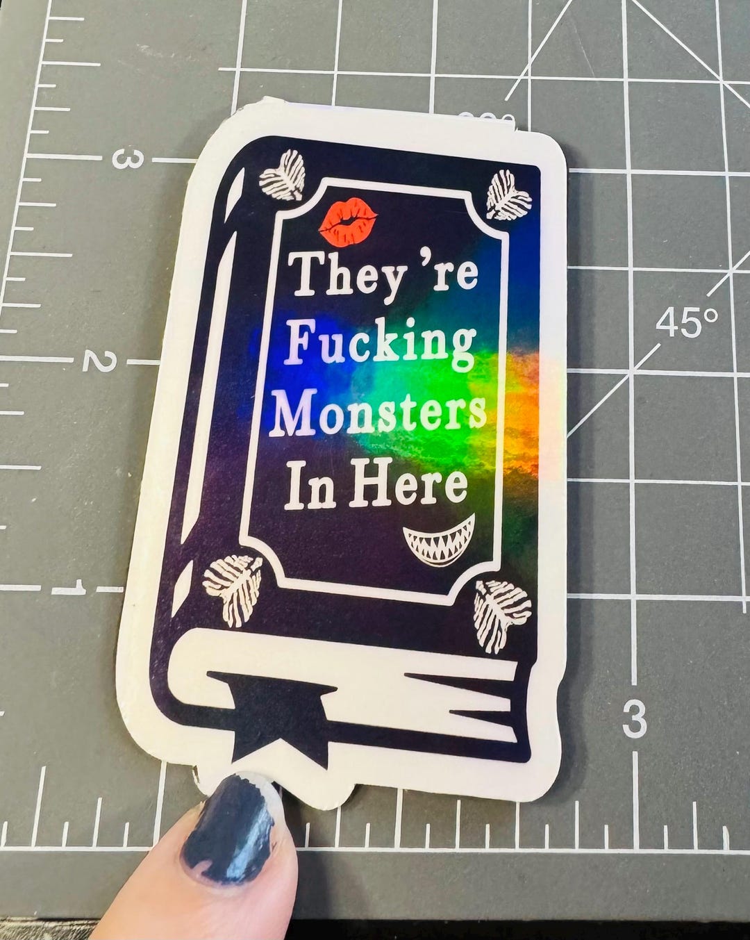 Monster Lover Smut Magnetic Bookmark 3inches X 2inches Page Holder ...