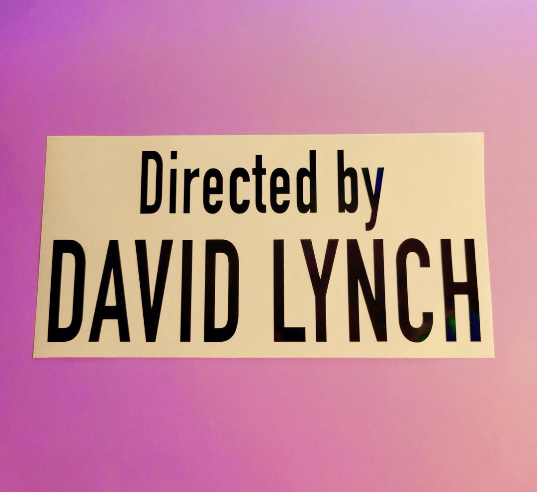 VINYL DECAL Directed by David Lynch Holographic Waterproof Decal for ...
