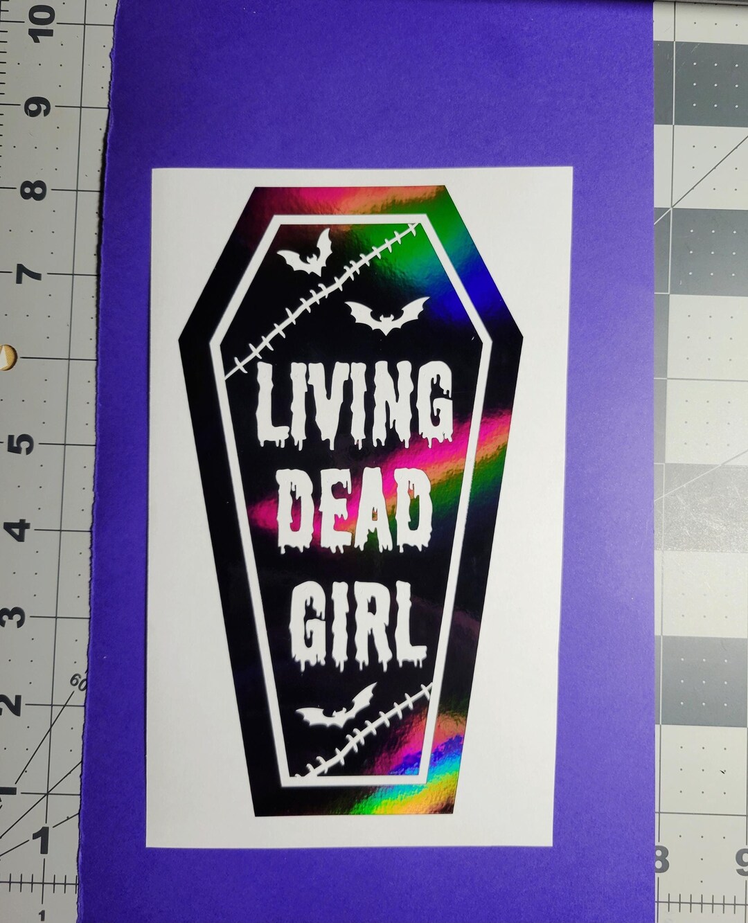 VINYL DECAL- Living Dead Girl Decal for Laptops, Car Windows, Cups ...