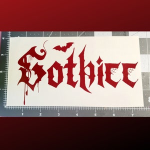 Gothicc Thick Goth Girl Vinyl Decal for Cars, Laptops, Mugs and More ...