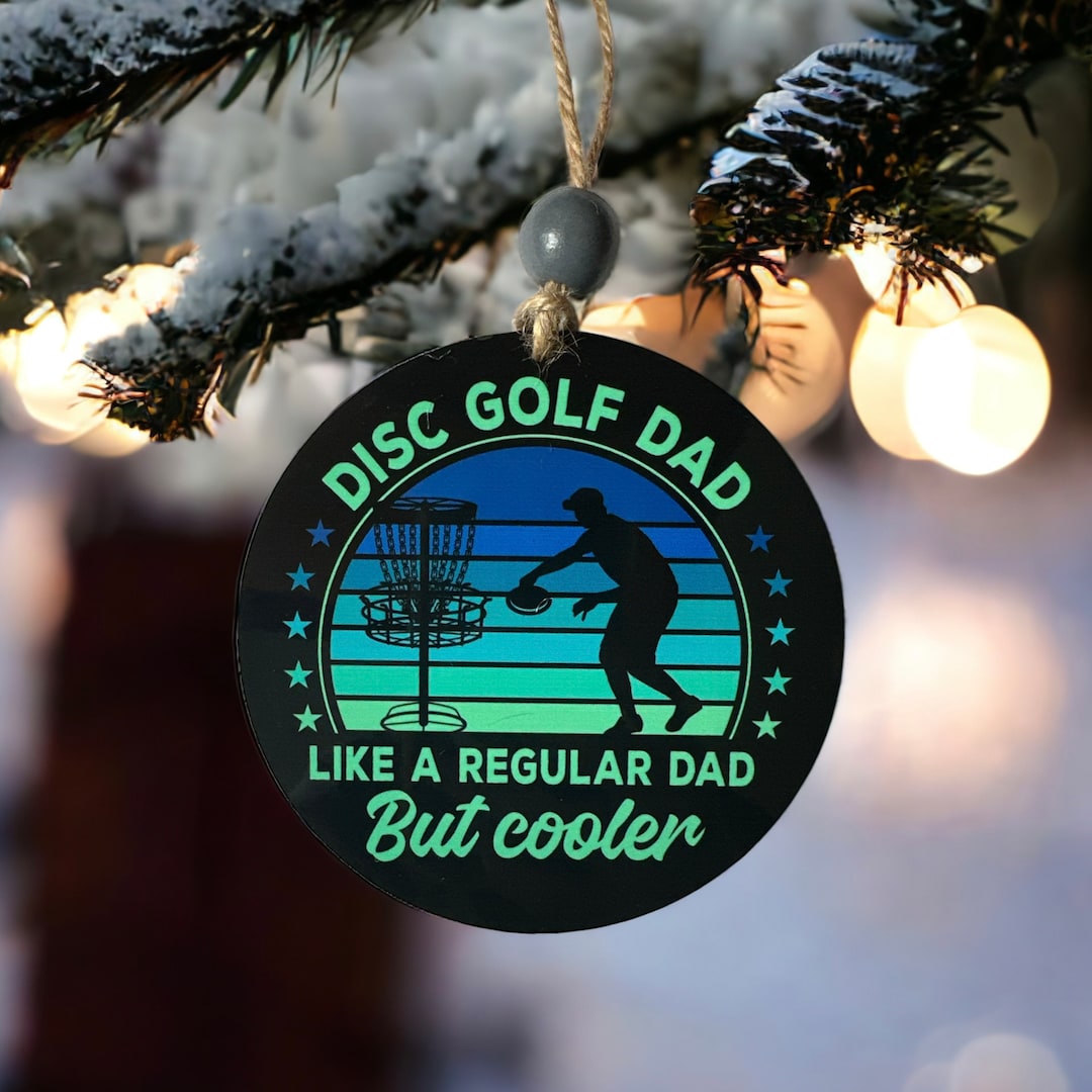 Disc Golf Dad Ornament - Etsy