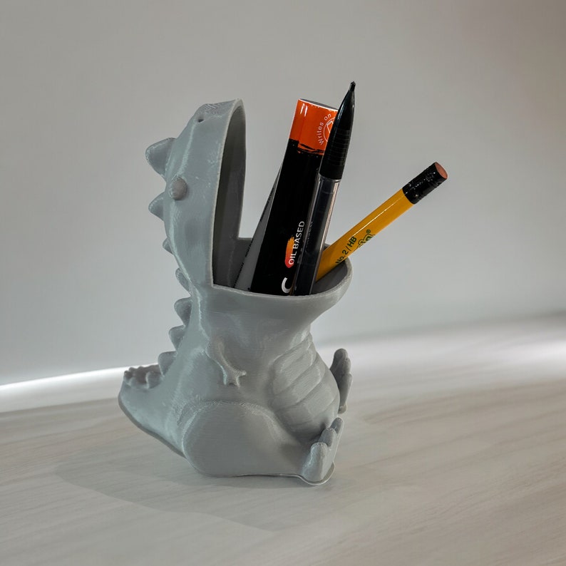 Dinosaur Pencil Holder 3D Printed - Etsy