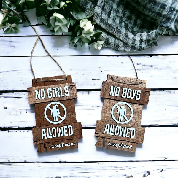No Boys Allowed - Etsy