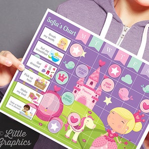 Chore Chart, Reward Chart or Routine Chart + Chores, Behavior & Routine ...