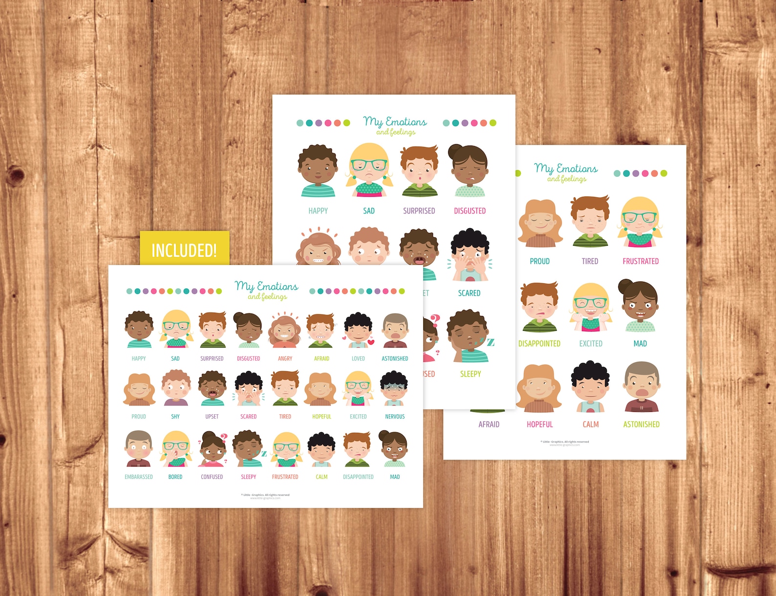 Printable Emotions and Expressions Faces Flashcards / How Do - Etsy