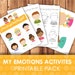 Printable Emotions and Expressions Faces Worksheets / Playdough Face ...