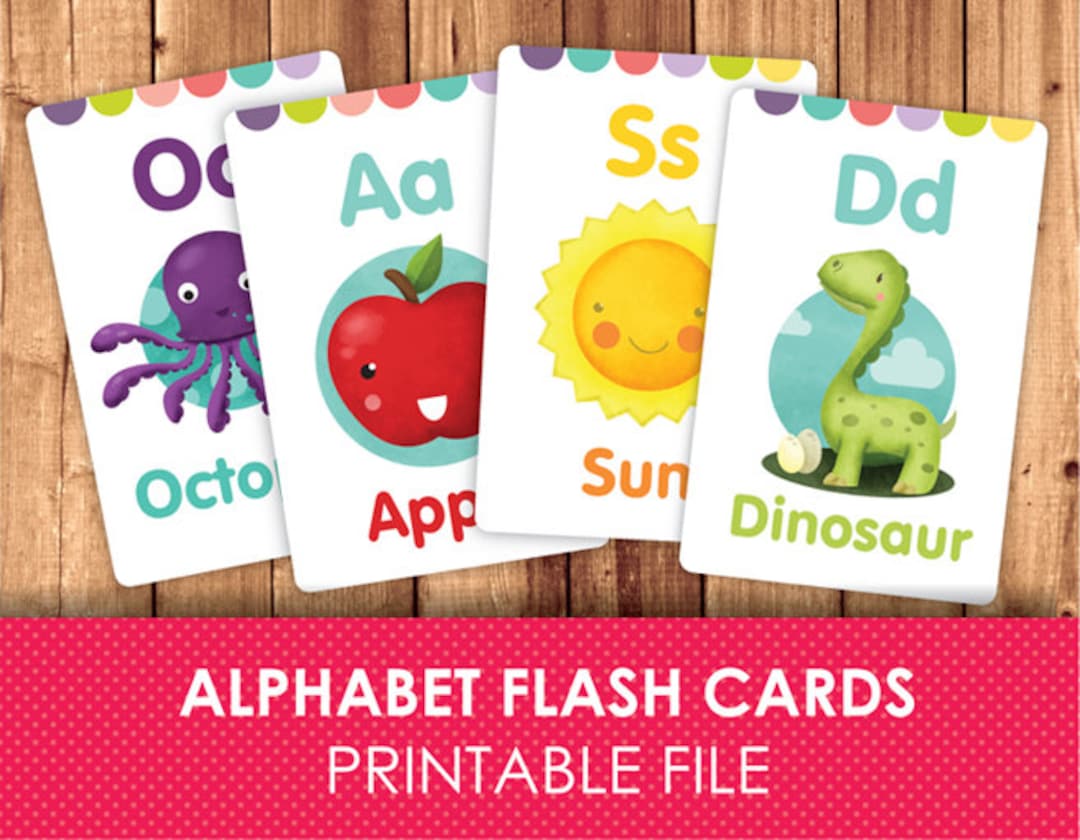 Flashcards for Kids / Printable Flash Cards / ABC Flashcards / Alphabet ...