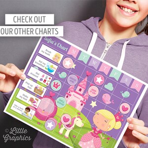 Chore Chart, Reward Chart or Routine Chart + Chores, Behavior & Routine ...