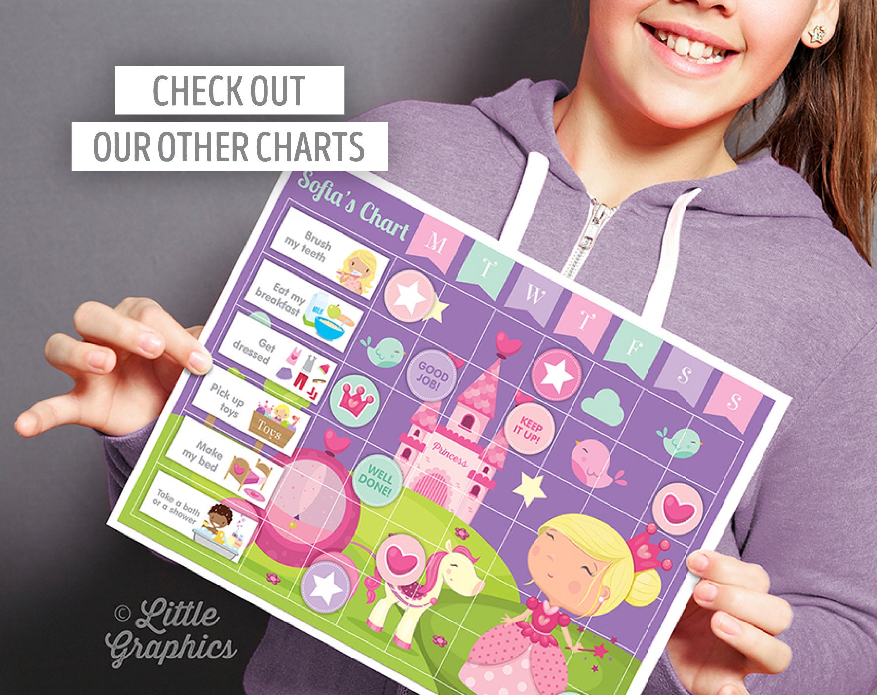 Printable Reward Chart / Printable Chore Chart / Editable PDF ...