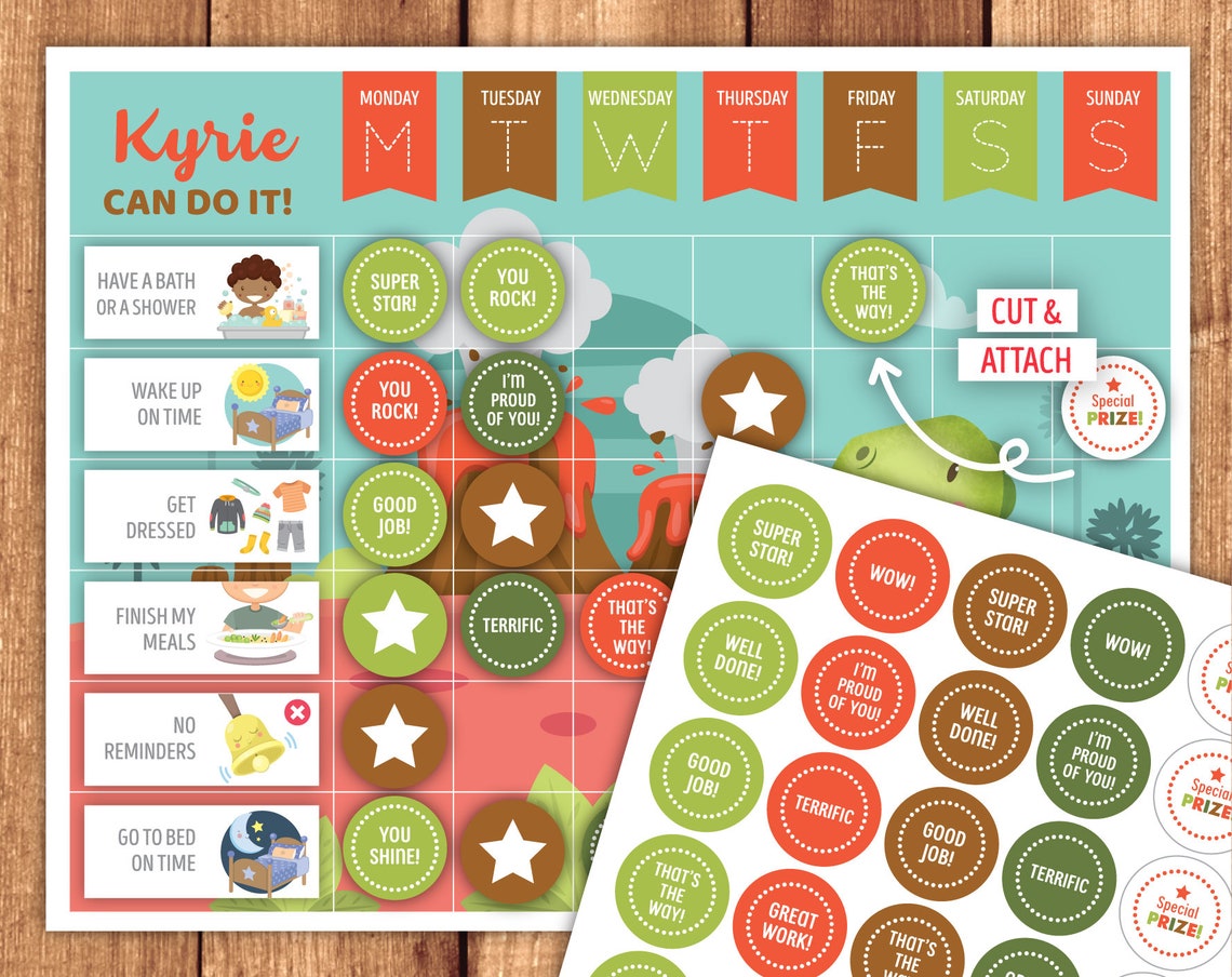 Chore Chart Reward Chart or Routine Chart Chores Behavior - Etsy