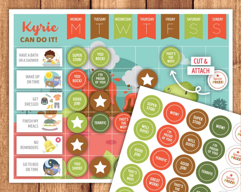 Chore Chart Reward Chart or Routine Chart Chores Behavior | Etsy