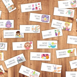 Daily Routine Printable Chart & Cards · Girl Pictures - Etsy