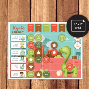 Chore Chart, Reward Chart or Routine Chart + Chores, Behavior & Routine ...