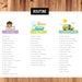 Daily Routine Printable Chart & Cards · Girl Pictures - Etsy Canada