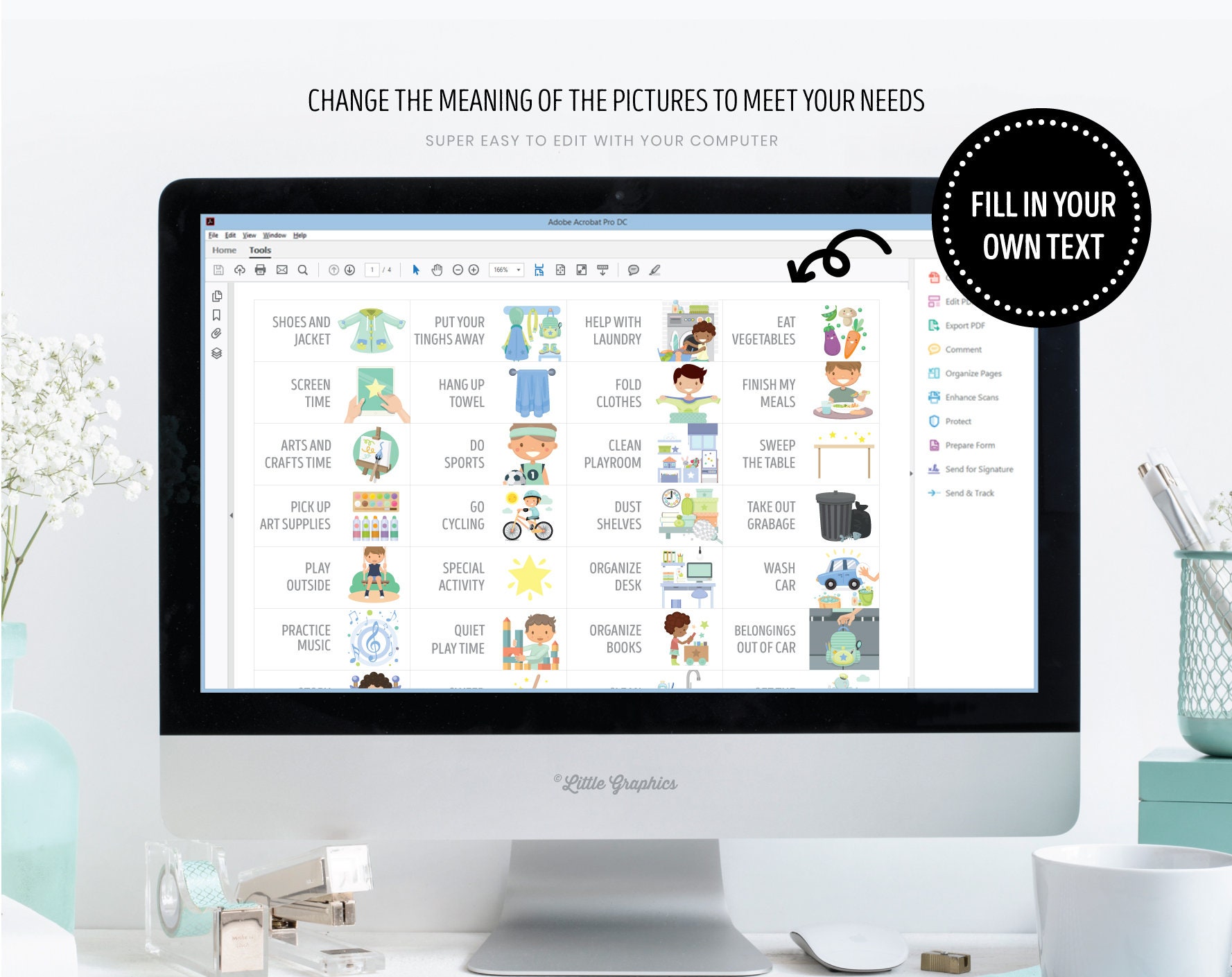 Chore Chart Reward Chart or Routine Chart Chores Behavior | Etsy