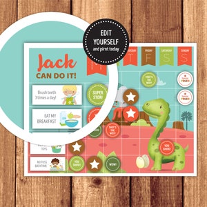 Chore Chart, Reward Chart or Routine Chart + Chores, Behavior & Routine ...