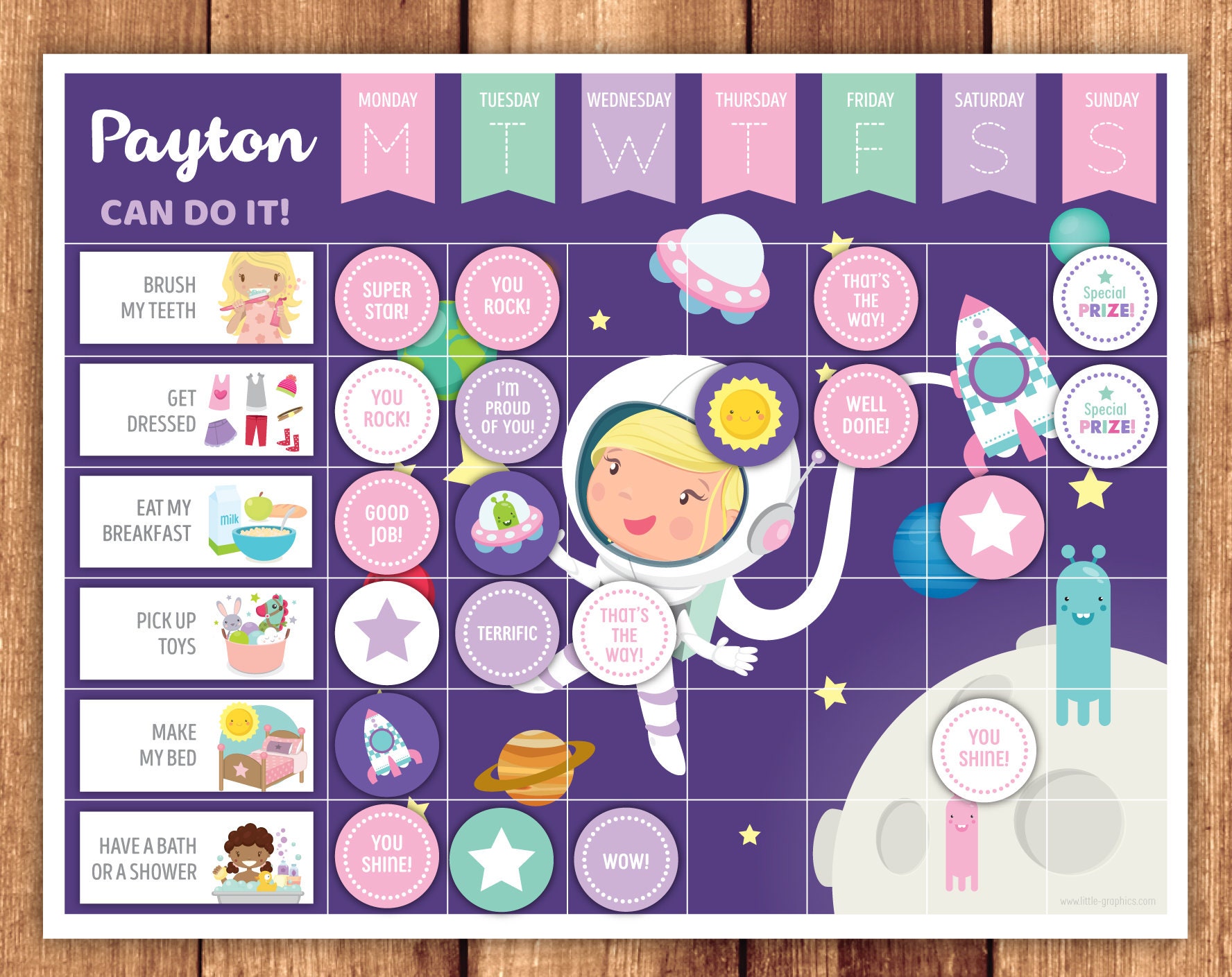 Tabla de recompensas con tarjetas de tareas domésticas - Etsy España