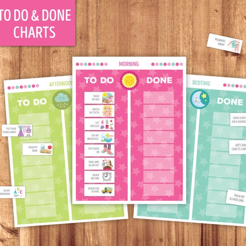 Daily Routine Chart for Boys - Etsy