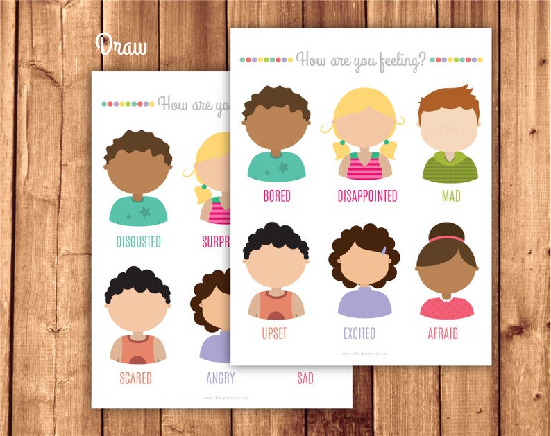 Printable Emotions and Expressions Faces Worksheets / Playdough Face ...