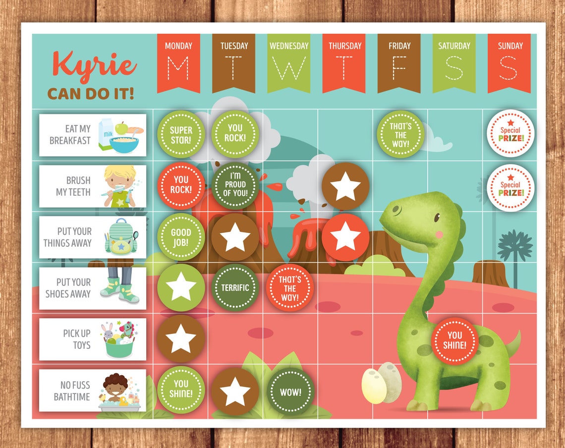 Chore Chart Reward Chart or Routine Chart Chores Behavior | Etsy