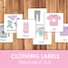 Printable Clothing Labels - Etsy Australia