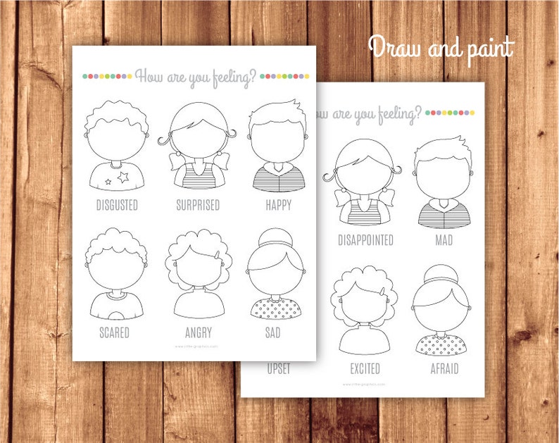 Printable Emotions and Expressions Faces Worksheets / Playdough Face ...
