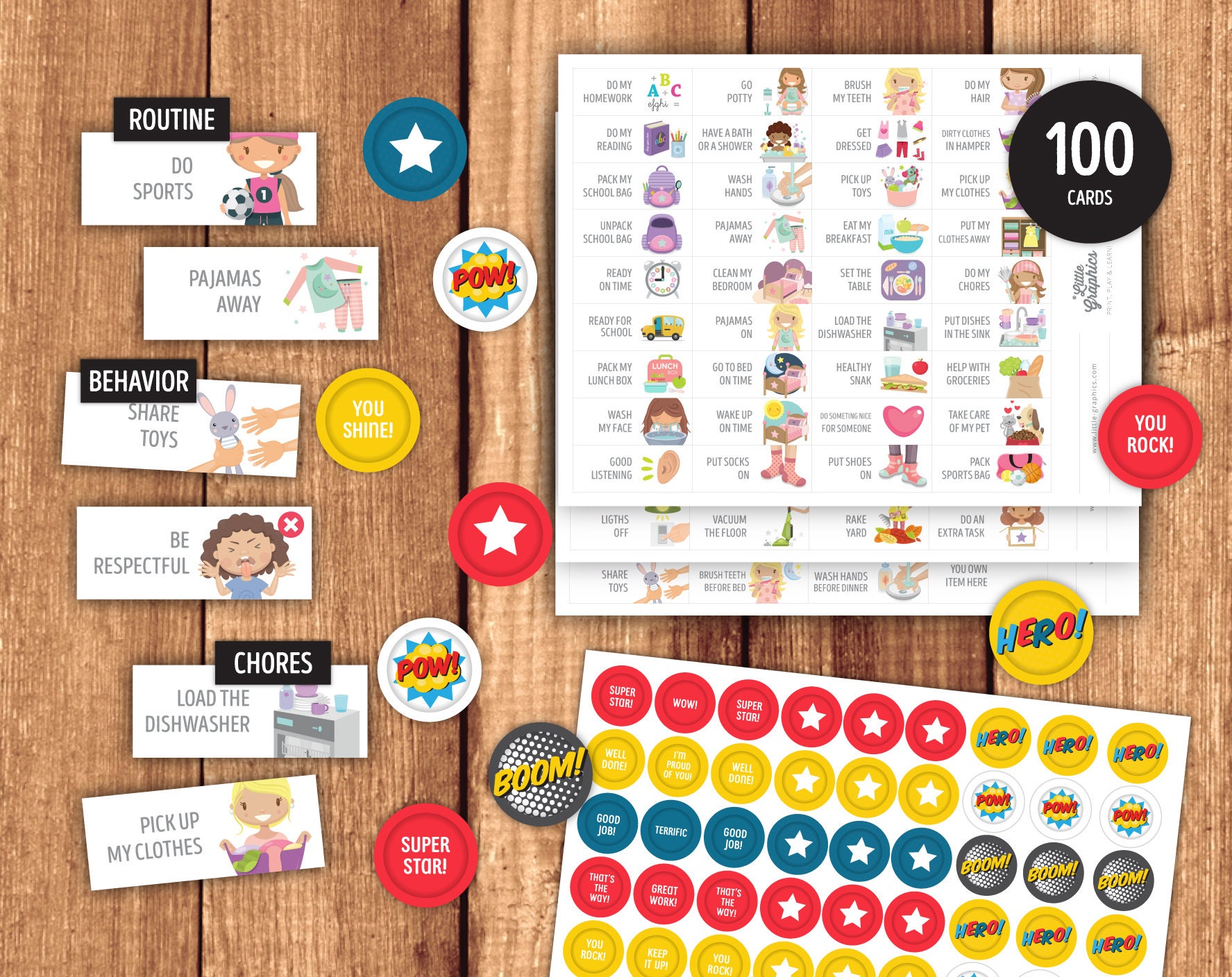 Chore Chart or Reward Chart Superhero Theme Printable | Etsy España