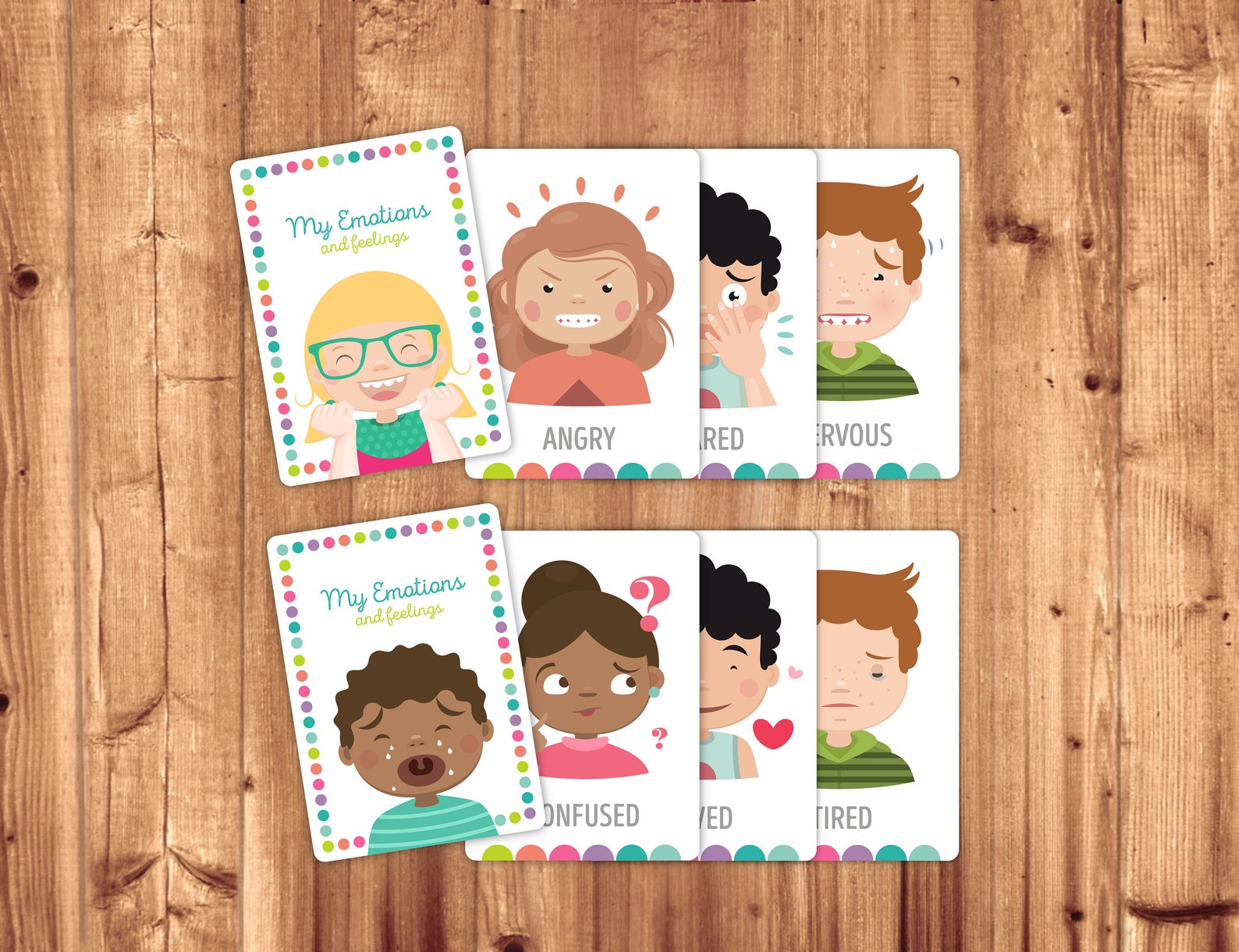 Printable Emotions and Expressions Faces Flashcards / How Do You Feel ...