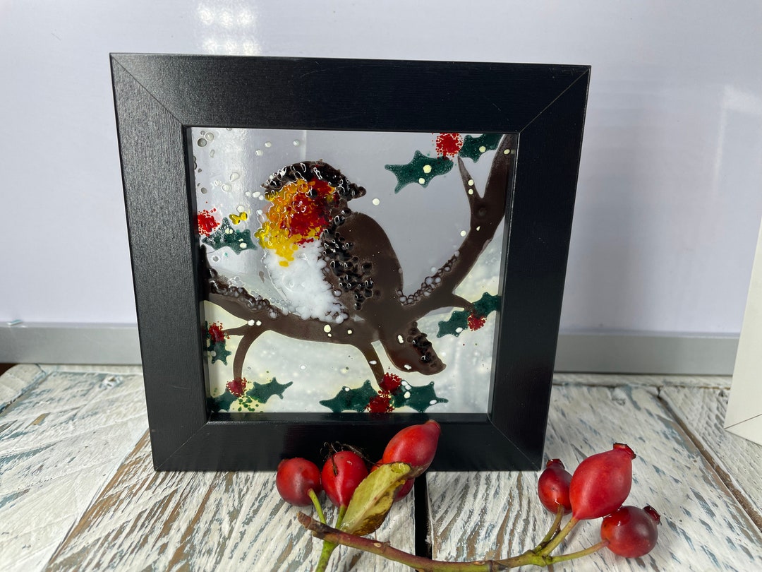 Winter Audrey Robins Black Box Framed Square - Etsy