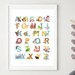Animal ABC Poster Woodland Alphabet Printable Wall Art Woodland Nursery ...