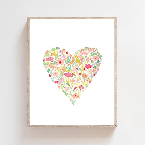 Heart Print - Etsy