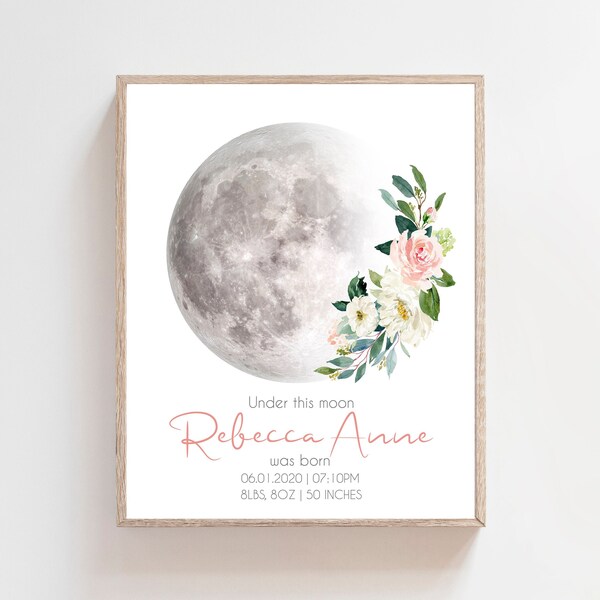 Baby Moon Art - Etsy