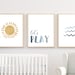 Beach Nursery Decor - Wave Wall Art - Sun Nursery Print - Coastal ...