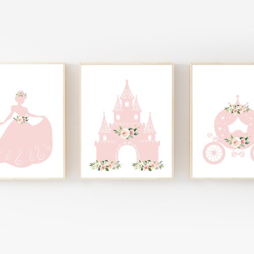 Princess Wall Art Princess Themed Nursery Printable - Etsy