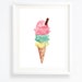 Ice cream print Ice cream wall art Ice cream poster Ice | Etsy