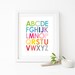 Colorful alphabet print ABC print Alphabet poster | Etsy