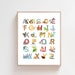ABC print Alphabet poster Alphabet wall art Playroom | Etsy